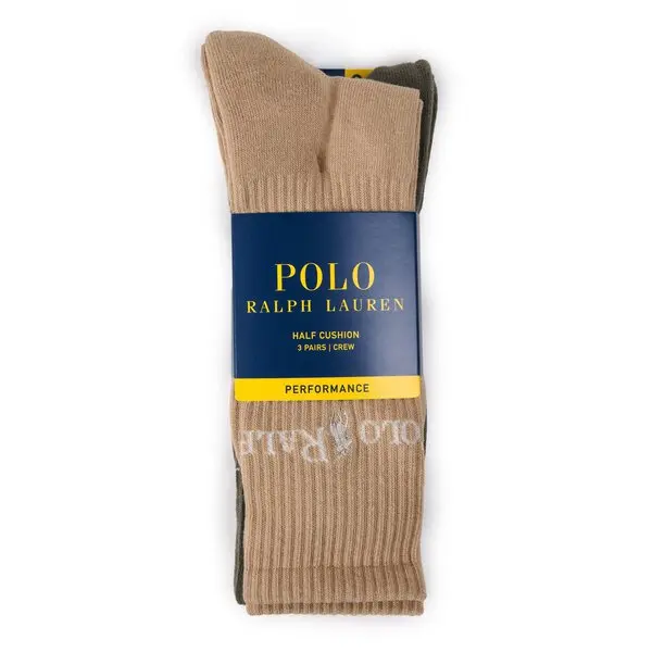 Polo Ralph Lauren 3pack Crewlength Sports Socks