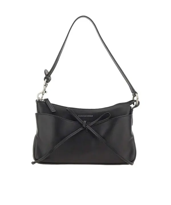 MARGESHERWOOD Ribbon Shoulder Bag - Black
