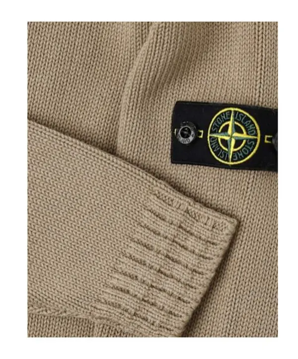Stone Island Cotton Blend Knit Sweater