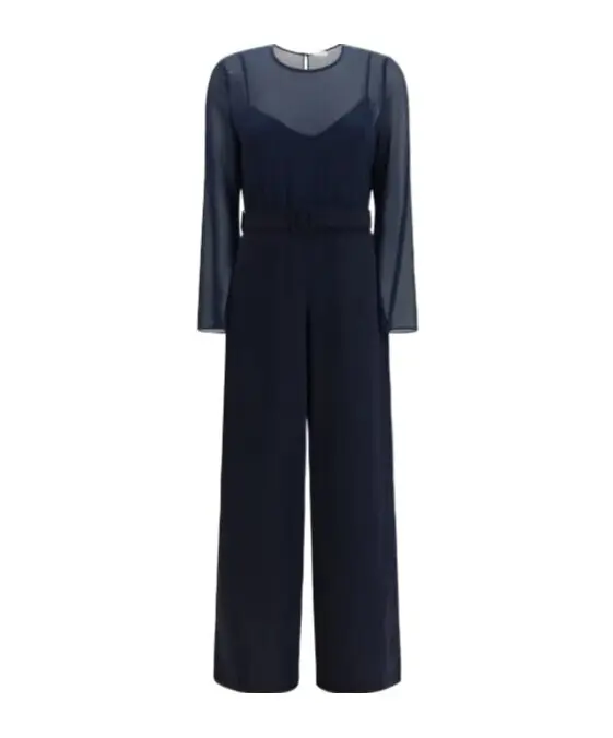 P.a.r.o.s.h Belted Jumpsuit - Blue