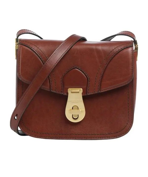 THE BRIDGE Flap Shoulder Bag - Marrone