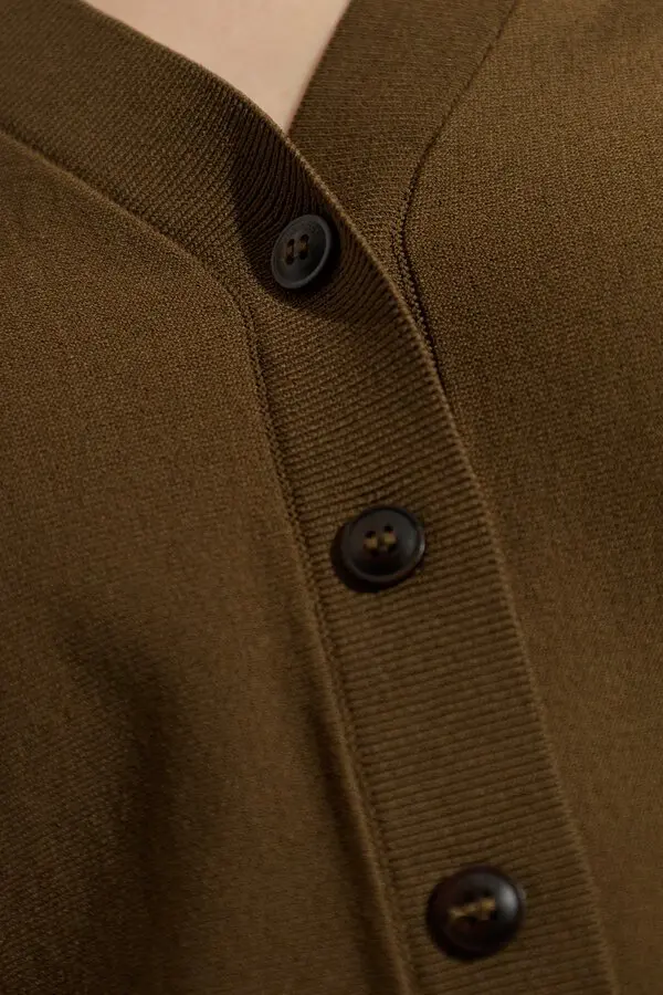 Max Mara Short-sleeved Cardigan - Brown