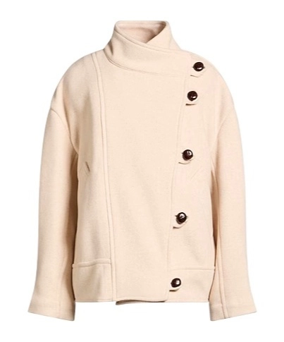 Isabel Marant Étoile Single-breasted Long-sleeve Coat - Nude