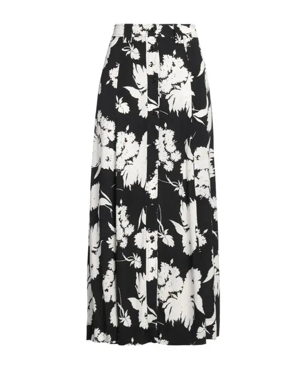 GANNI Printed Pattern Midi Skirtrts