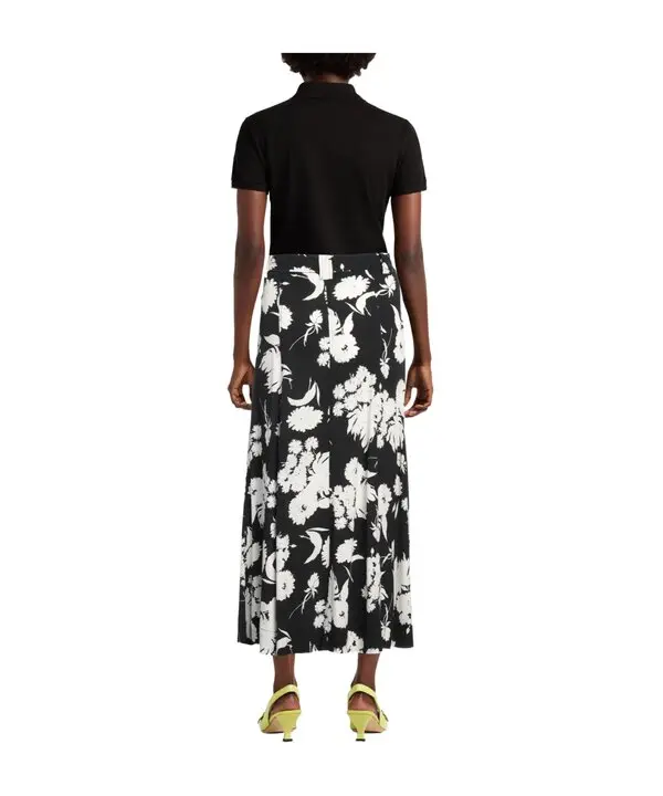 GANNI Printed Pattern Midi Skirtrts