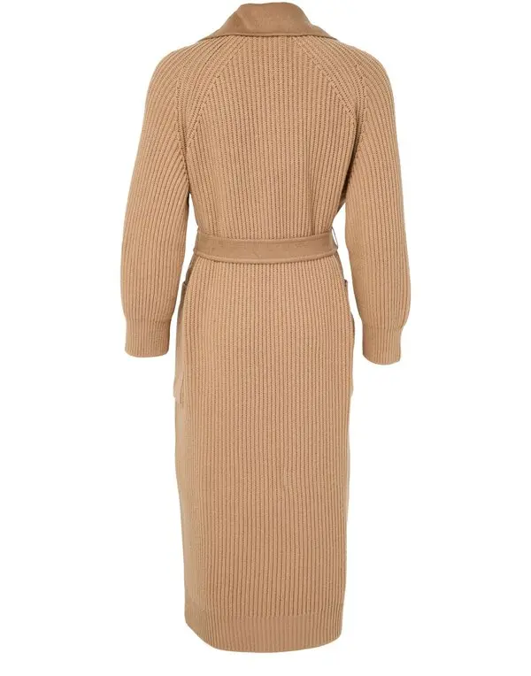 Max Mara Berard Long Coat - Nude