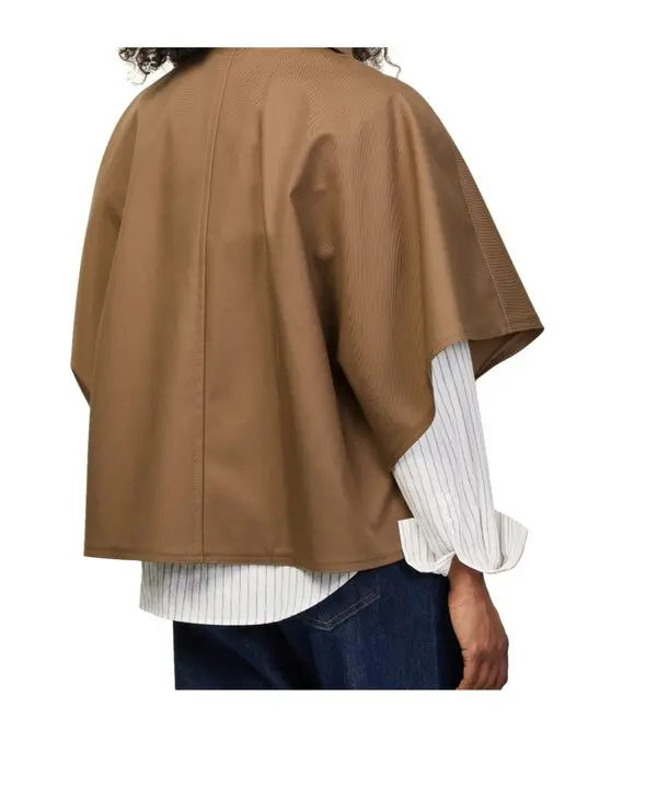 Max Mara Single-breasted Cape - Brown