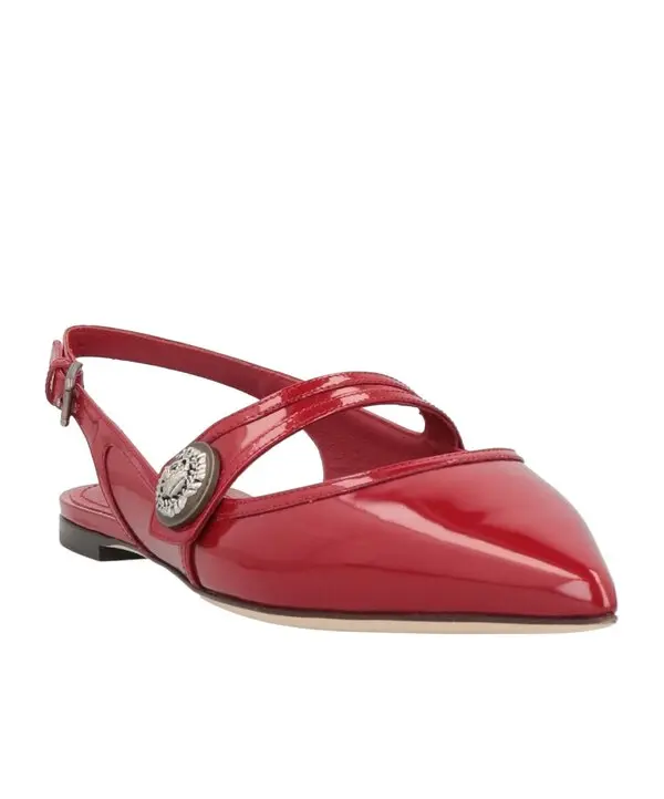 Dolce & Gabbana Patent Leather Flat Shoes - Red