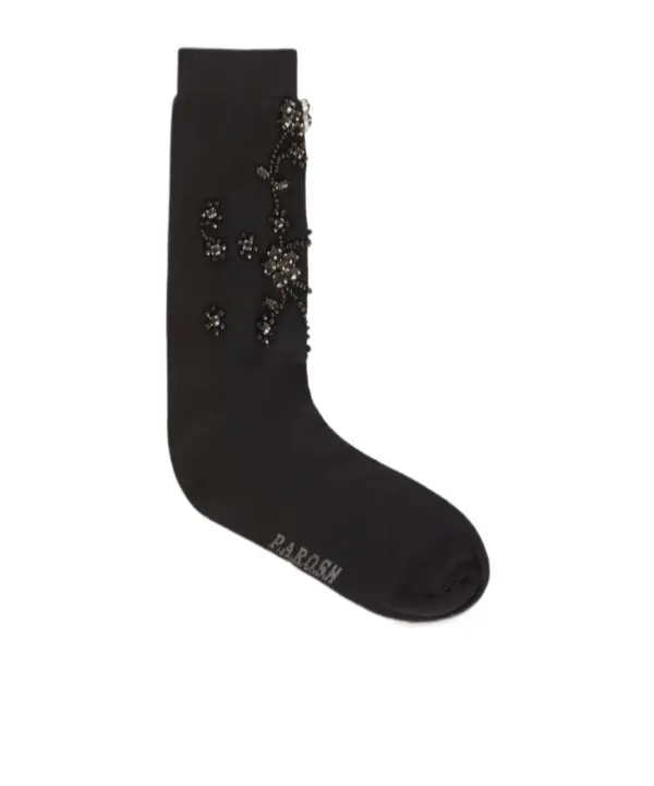 P.a.r.o.s.h Embroidered Socks - Black