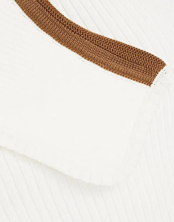 Jacquemus Single-shoulder Two-color Knitted Top