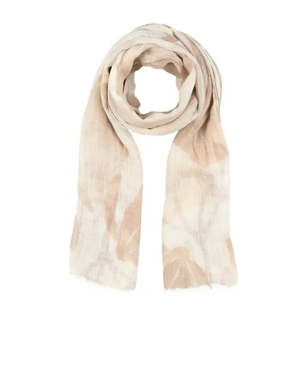 Brunello Cucinelli Flower Pattern Scarf - Beige