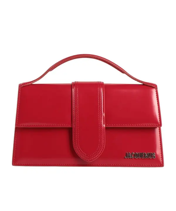 Jacquemus Glossed Leather Shoulder Bag - Red