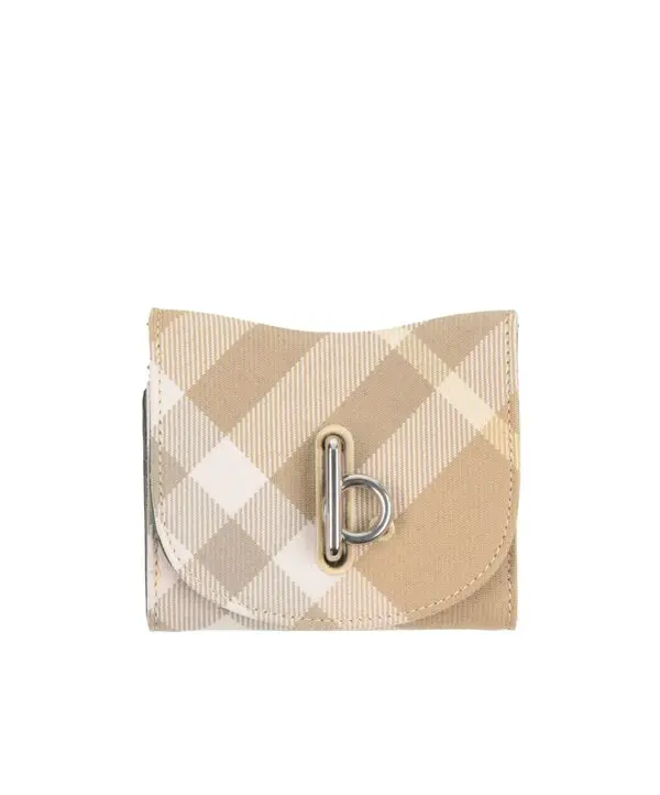Burberry Classic Print Wallets - Beige