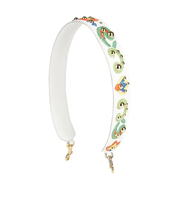 Dolce & Gabbana Colorful Leather Decoration - White