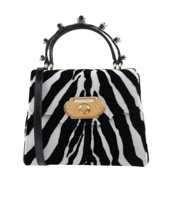 Dolce & Gabbana Zebra Print Mini Handbag - Black