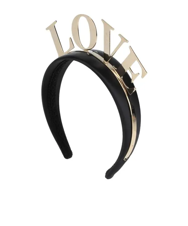 Dolce & Gabbana Solid Color Satin Hair Accessories - Black