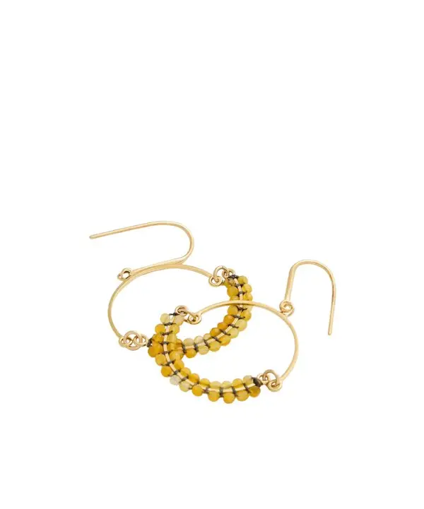 Isabel Marant Étoile Beaded Drop Earrings - Yellow