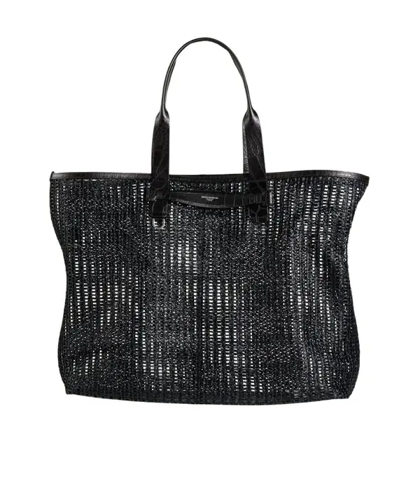 Dolce & Gabbana Large Woven Handbag - Black