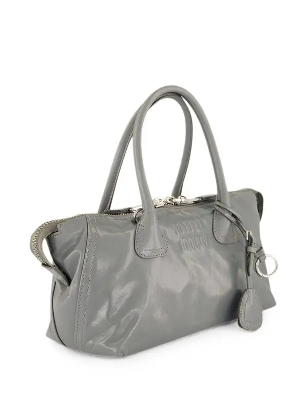 Miu Miu Zippered Shoulder Bag - Gray