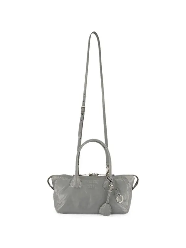 Miu Miu Zippered Shoulder Bag - Gray