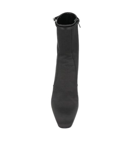 Saint Laurent Pointed-toe Block Heel Ankle Boots - Black