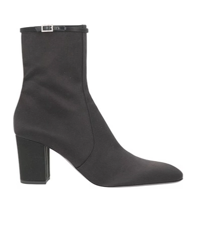 Saint Laurent Pointed-toe Block Heel Ankle Boots
