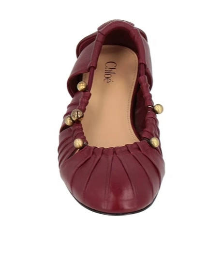 Chloé Hollow Out Round Toe Ballet Flats