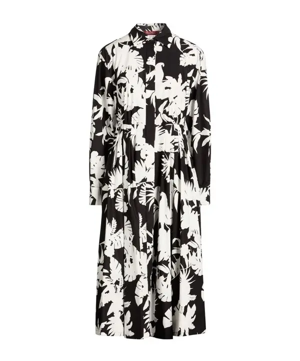 Max Mara Floral Print Shirt Dress