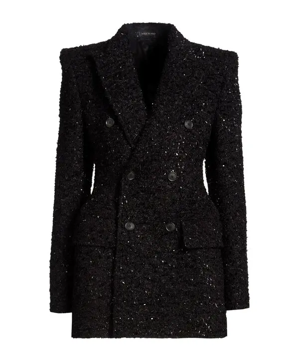 Balenciaga Double-breasted Bouclé Blazer