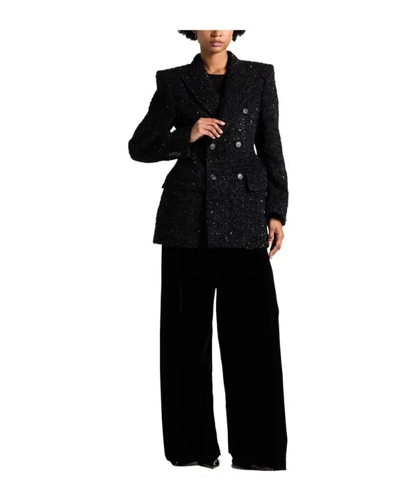 Balenciaga Double-breasted Bouclé Blazer