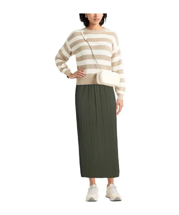Max Mara Solid Pencil Skirt - Green