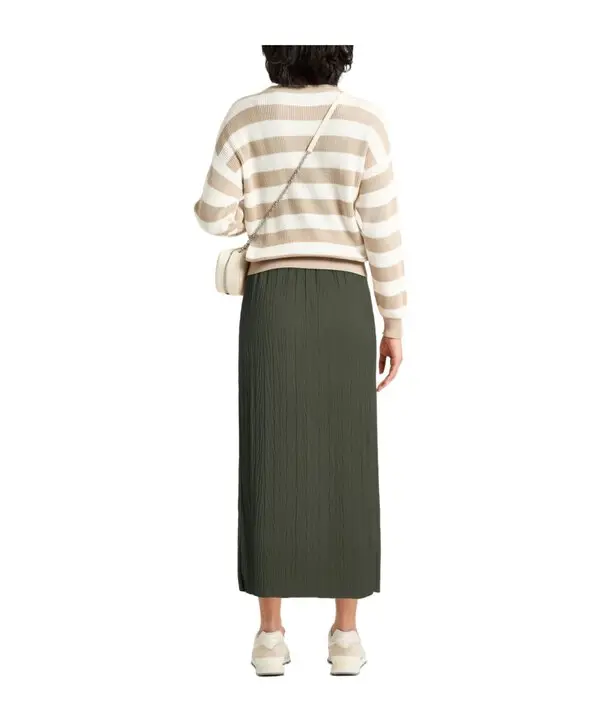 Max Mara Solid Pencil Skirt - Green