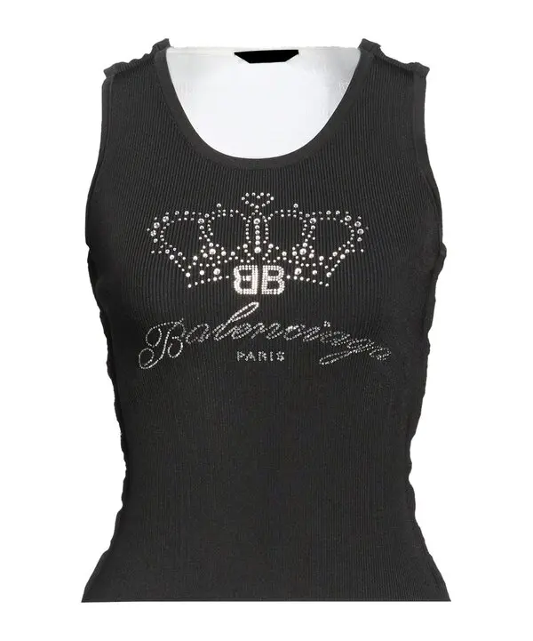Balenciaga Color-block Sleeveless Fitted Top