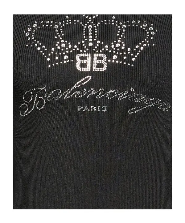 Balenciaga Color-block Sleeveless Fitted Top