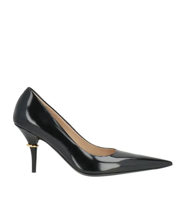 Balenciaga Glossed Leather Pointed Toe Stilettos