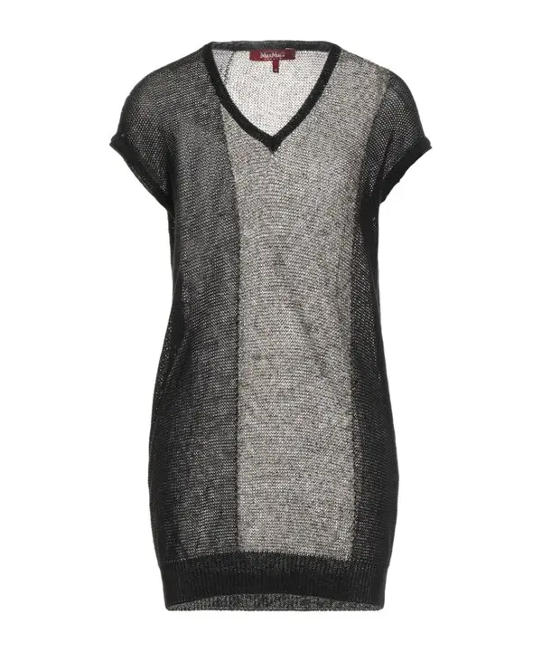 Max Mara Lightweight Knit Short-sleeve Top - Black