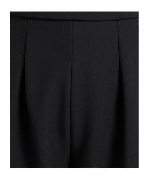 Max Mara Solid Strapless Crepe Jumpsuit