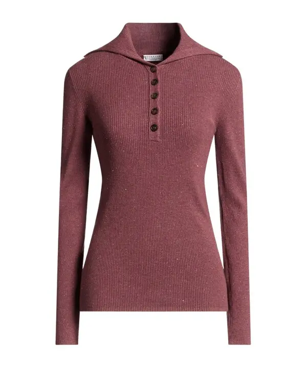 Brunello Cucinelli Metallic Ribbed-knit Sweater