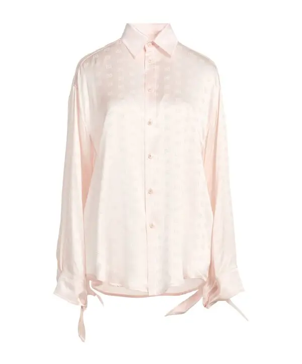 Balenciaga Logo-print Satin Shirt - No