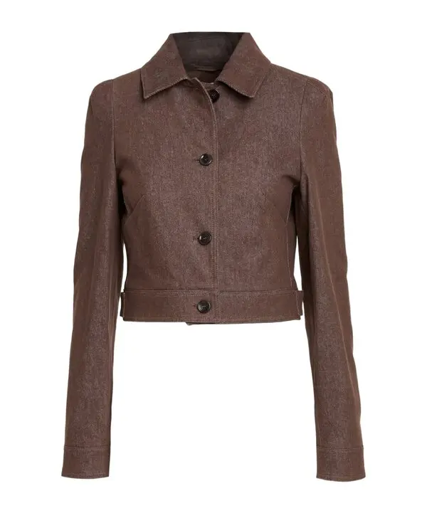 Max Mara Denim Jackets - Brown