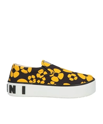 Marni Floral Print Canvas Shoes