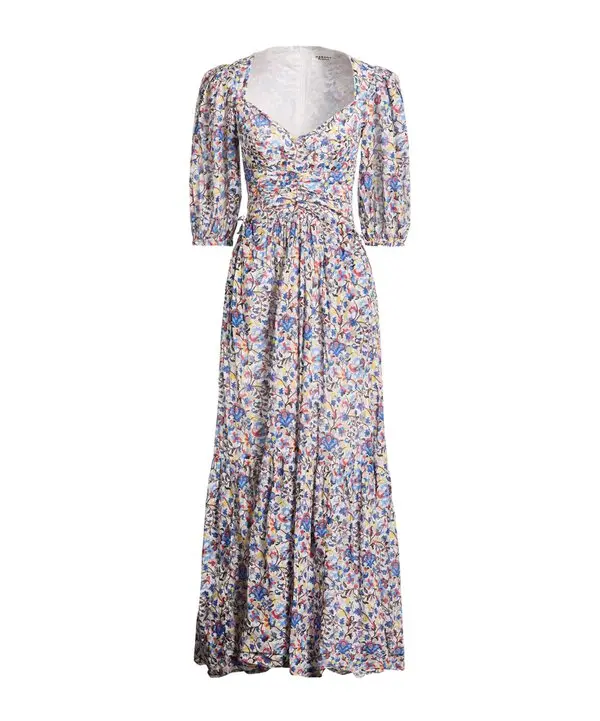 Isabel Marant Étoile Floral Print Three-quarter Sleeve Dress