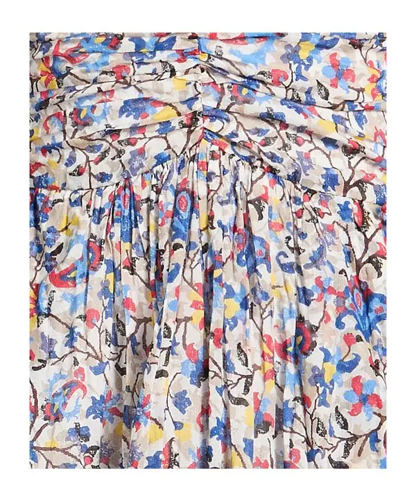 Isabel Marant Étoile Floral Print Three-quarter Sleeve Dress