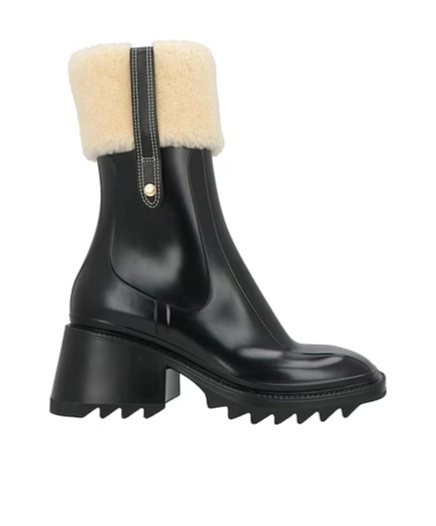 Chloé Two-tone Square-toe Ankle Boots