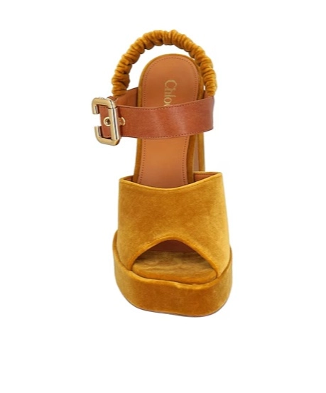 Chloé Velvet High-heel Sandals