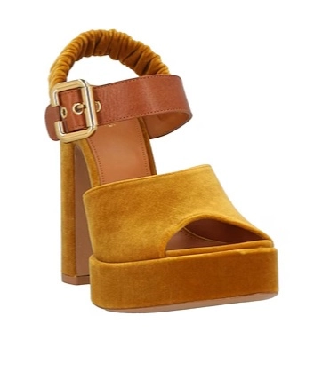 Chloé Velvet High-heel Sandals