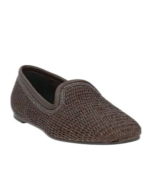 Brunello Cucinelli Round Toe Solid Color Slippers