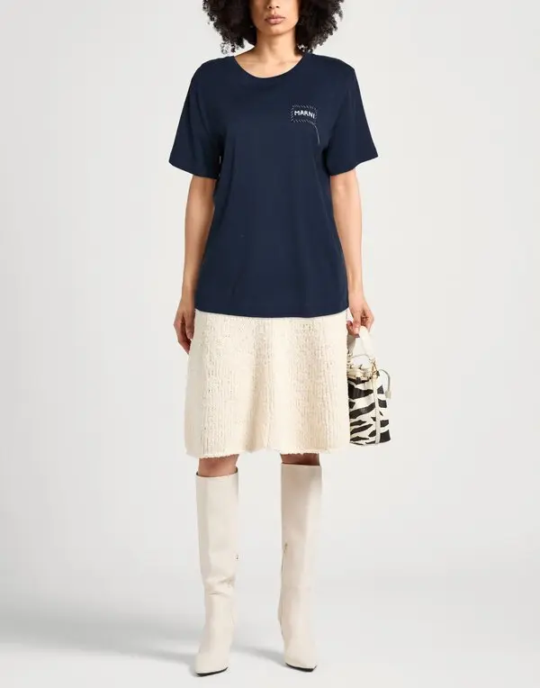 Marni Solid Color Short-sleeve T-shirt