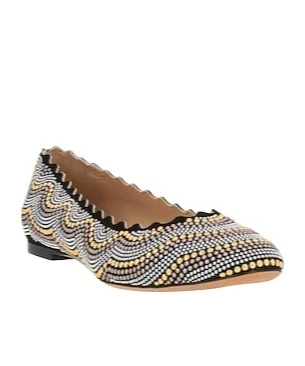 Chloé Minimal Ballet Flat Shoes - Black