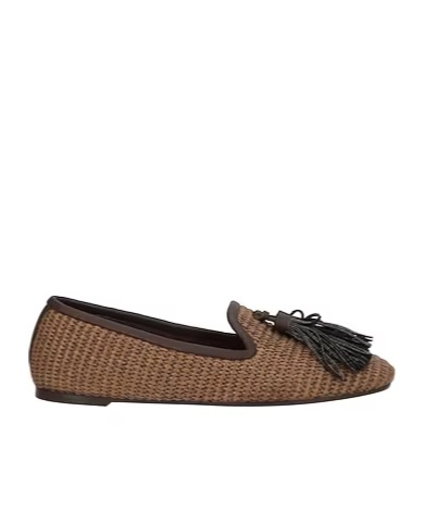 Brunello Cucinelli Minimalist Round Toe Slippers